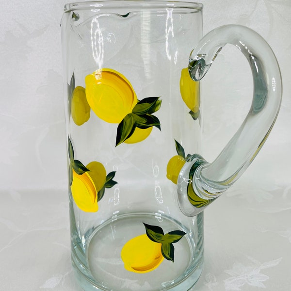 Hand Painted Pitcher - Etsy