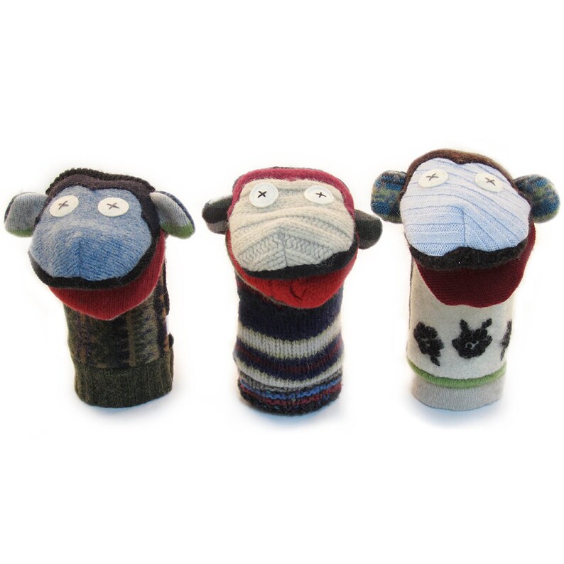 Monkey Hand Puppet, Safe for All Ages (newborn+), Movable Mouth ...