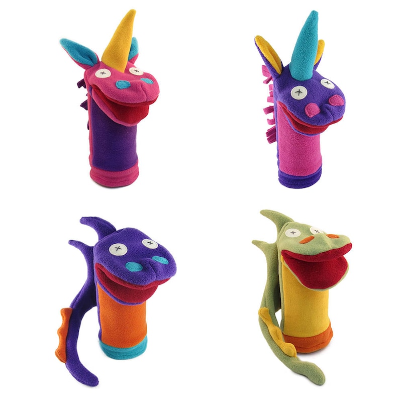 Christmas Dragon Puppet - Etsy
