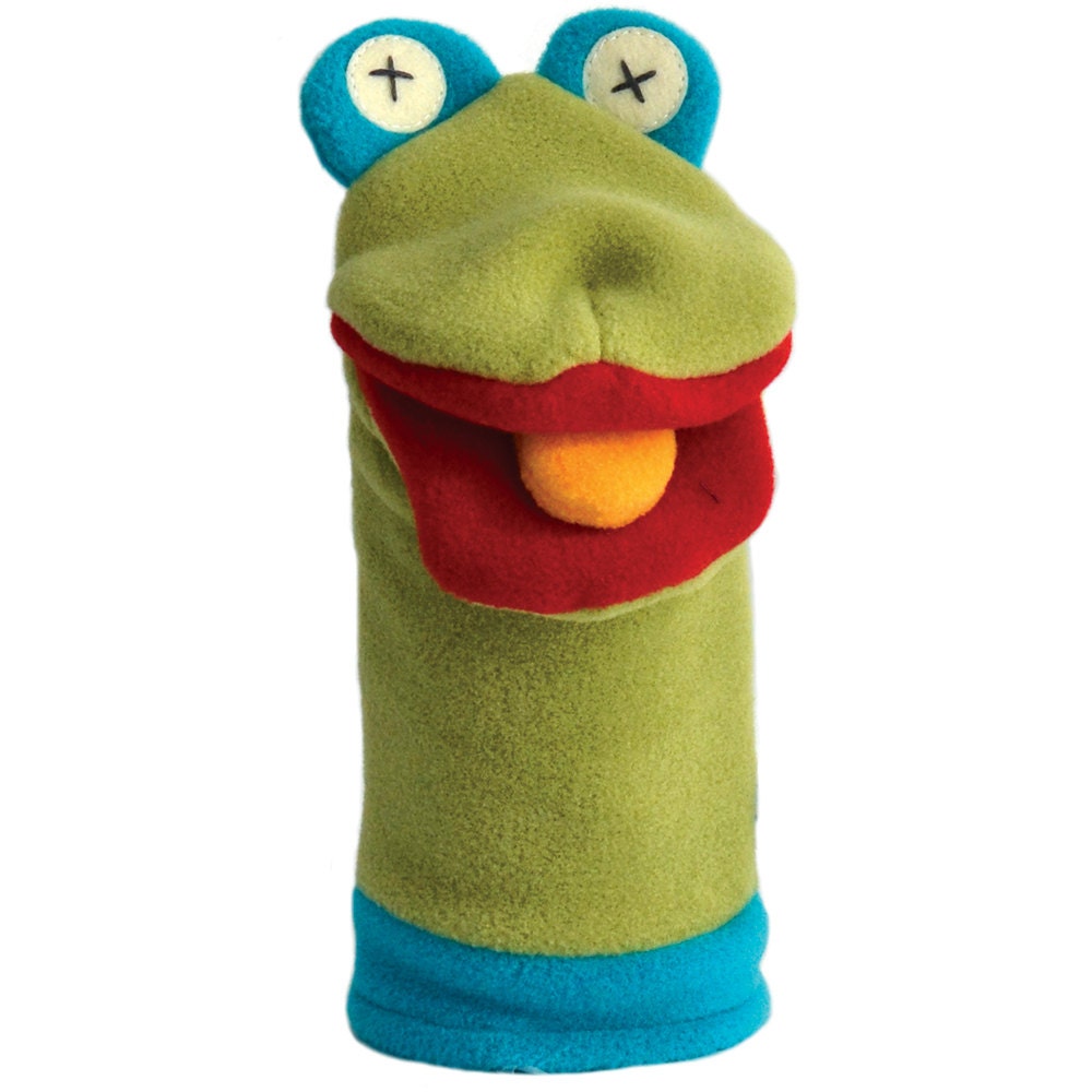 Frog Hand Puppet, Safe for All Ages (newborn+), Movable Mouth, Eco ...