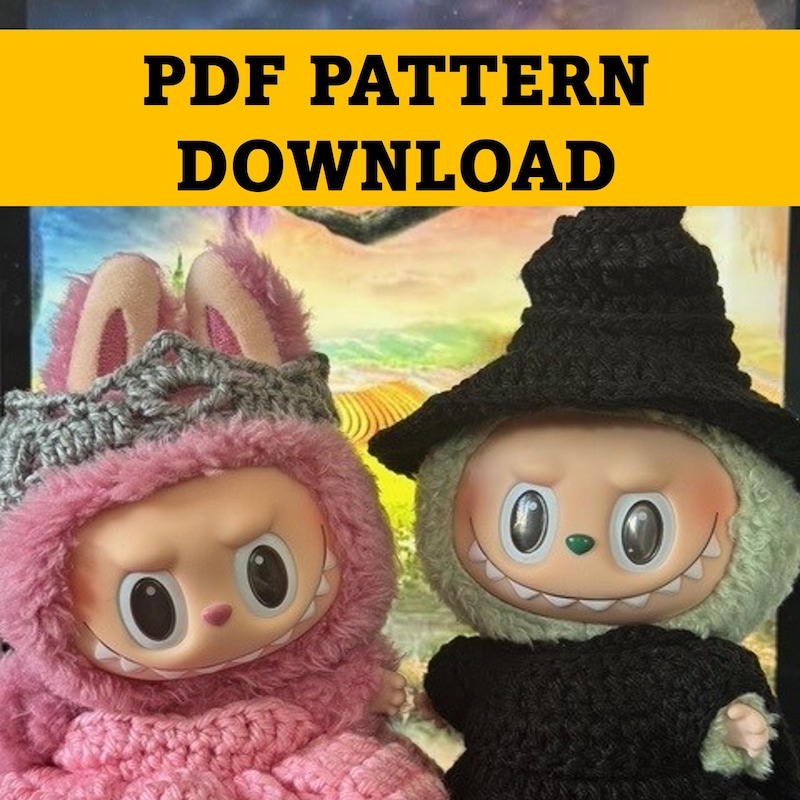 Labubu Clothing Patterns - Etsy