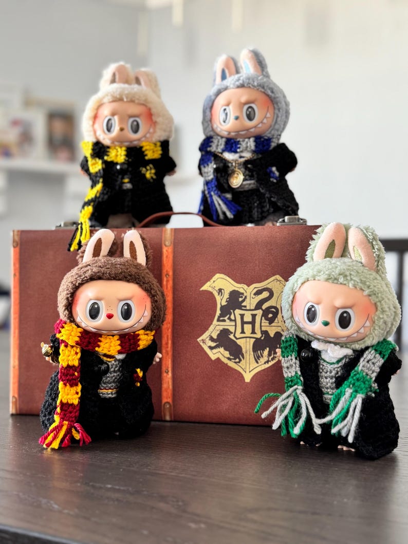 Wizarding Costume for Labubu-sized Doll, Doll Clothing, Magic School ...