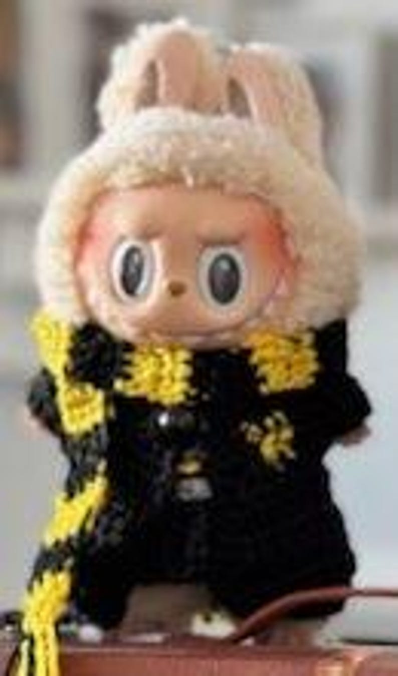 Wizarding Costume for Labubu-sized Doll, Doll Clothing, Magic School ...