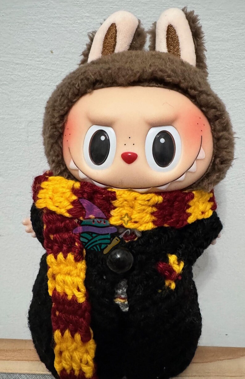 Wizarding Costume for Labubu-sized Doll, Doll Clothing, Magic School ...