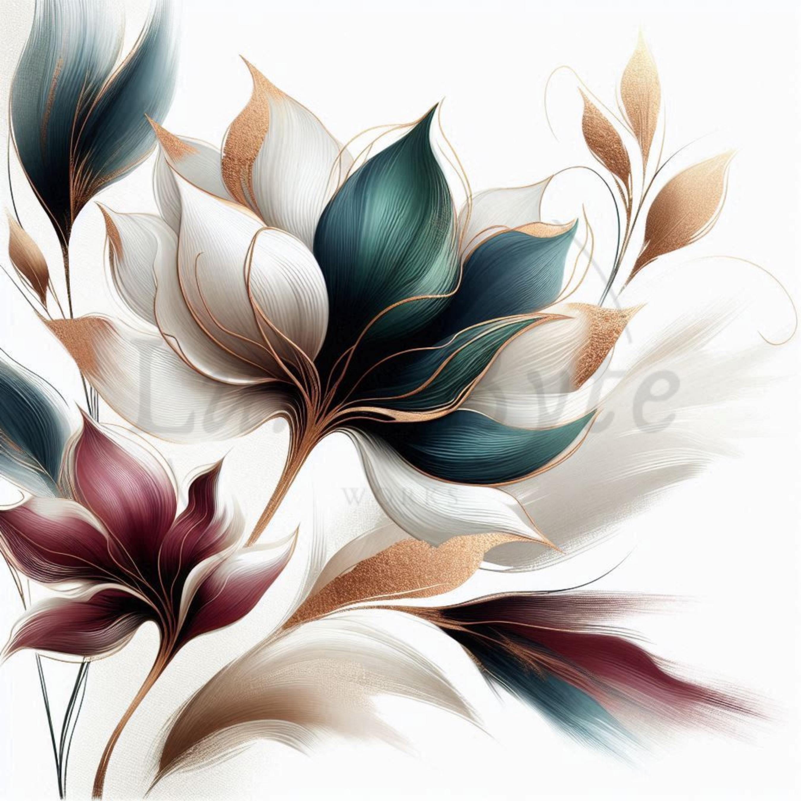 Abstract Floral Art | Digital Wall Decor | Printable Art for Wall, Mug ...