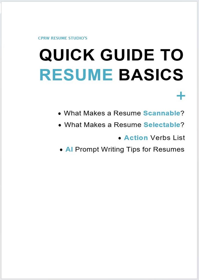 Stylish Ats-friendly Resume Template Created by a Certified Professional Resume Writer. Includes ...