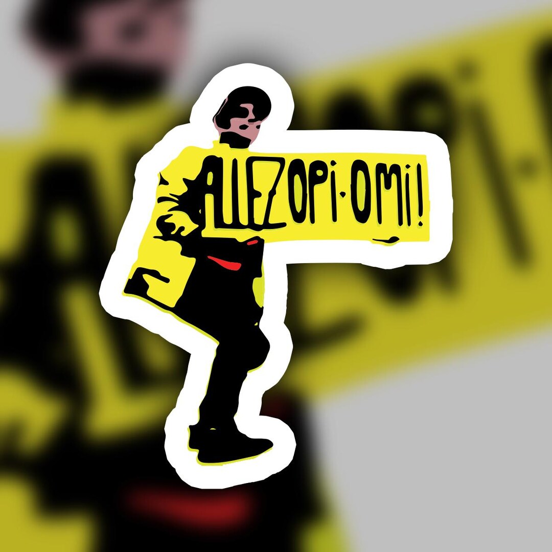 Opi Omi Tour De France Crash Sticker | Cycling Meme - Etsy