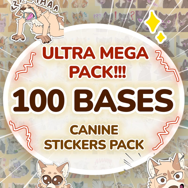 Furry Custom Sticker Sheet - Etsy