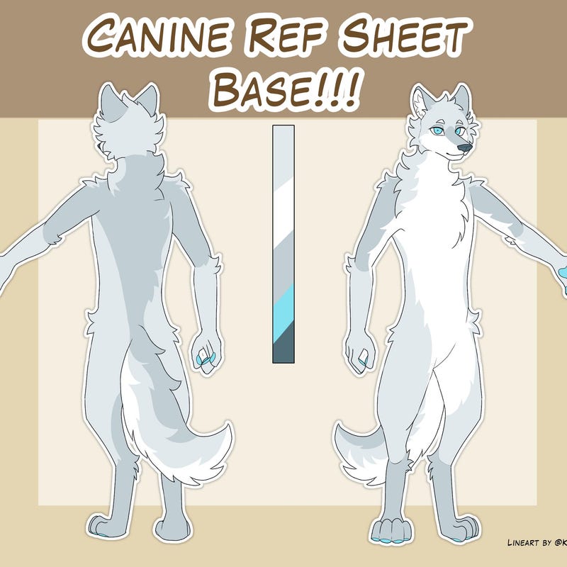 Nsfw Furry Ref Sheet Base - Etsy Australia
