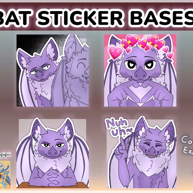 Bat Fursona - Etsy