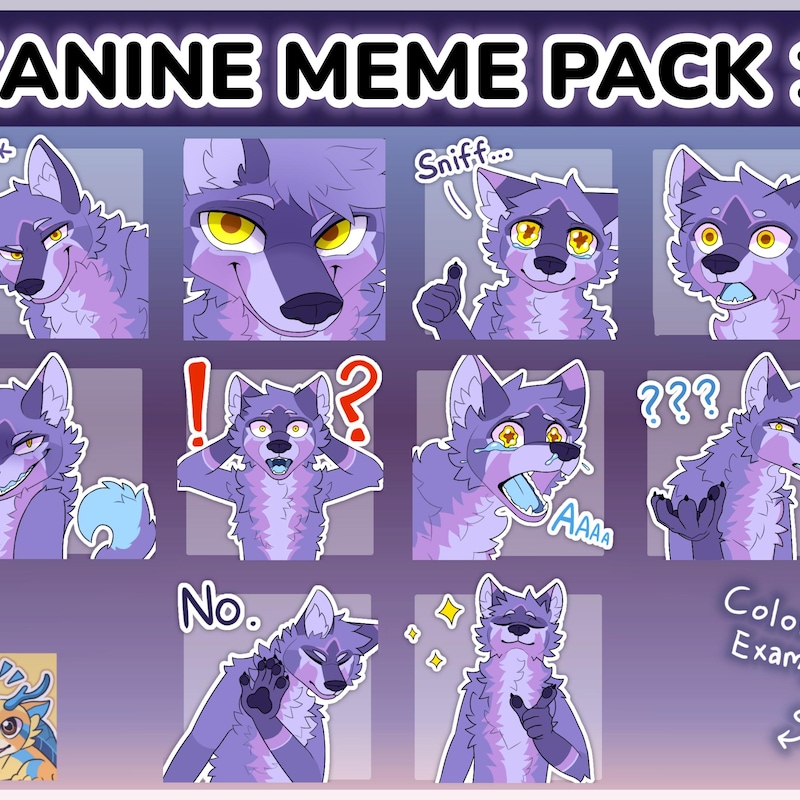 Furry Sticker - Etsy