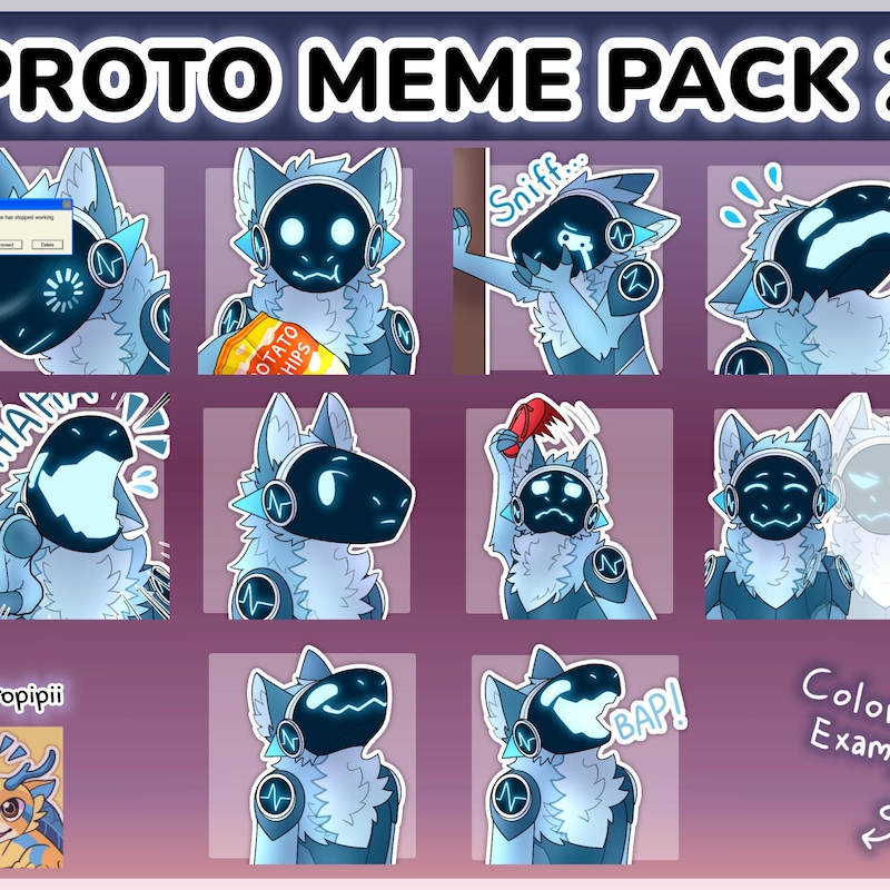 Protogen Furry - Etsy