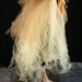 Gold Glimmer Bustle Belt Ribbon Tie on Slashed Tulle Half Skirt Wrap ...