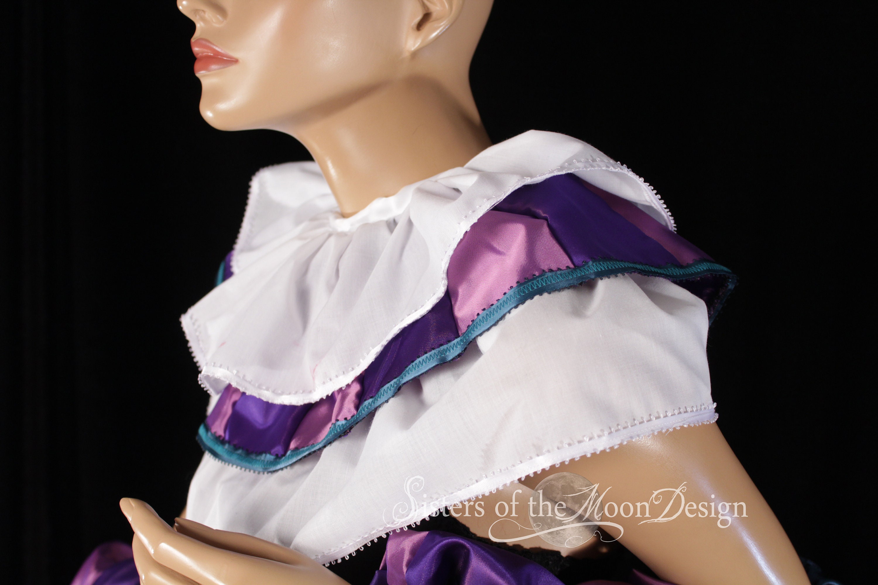 White Clown Neck Collar IT cosplay Costume Three layer neck - Etsy 日本