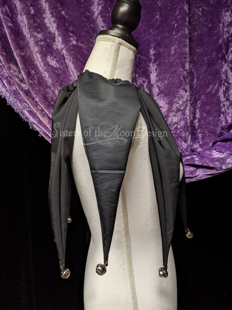 Black Pointed Jingle Bell Clown Collar Jester Neck Piece - Etsy