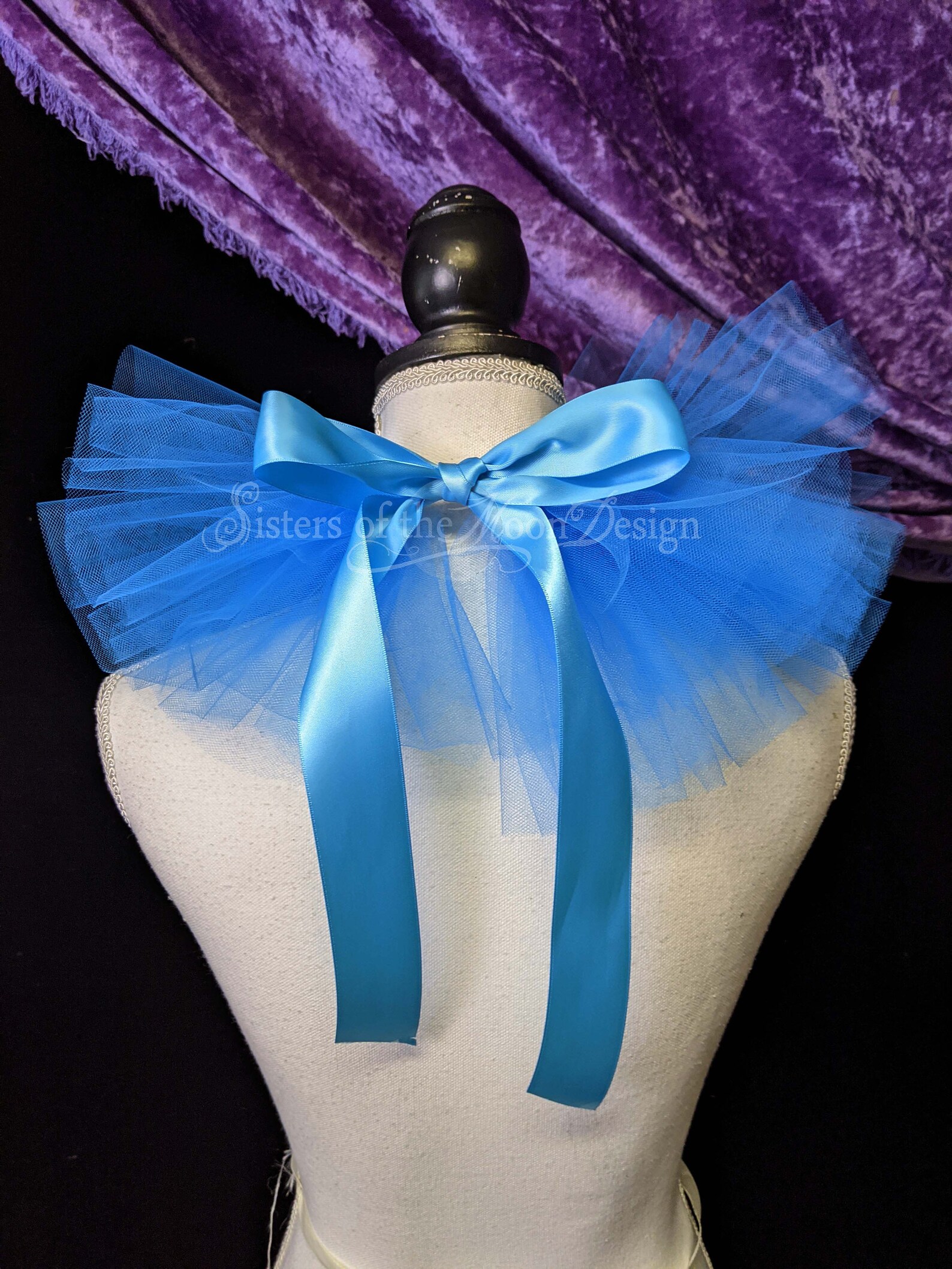 Custom Color Tulle Neck Collar Three Layer Neck Cuff Ruffle - Etsy