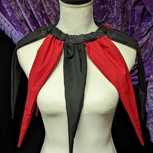 Custom Two Color Pointed Clown Collar Jester Neck Piece Elastic ...