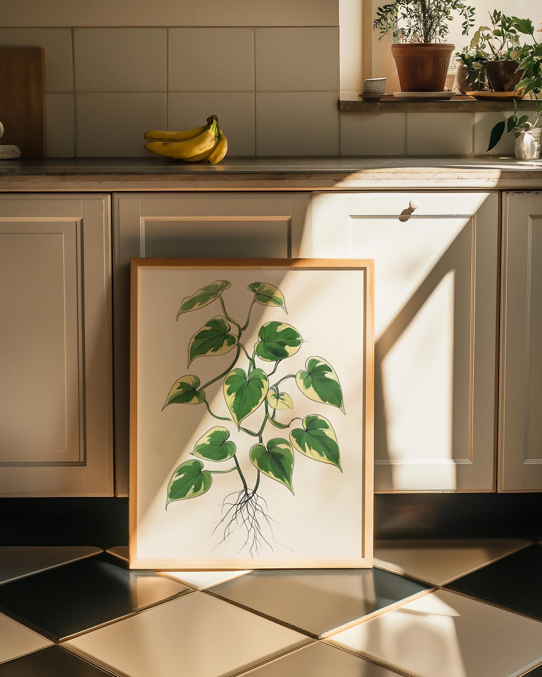 Pothos Plant Print | Plant Wall Art | Plant Posters | Leaf Prints ...