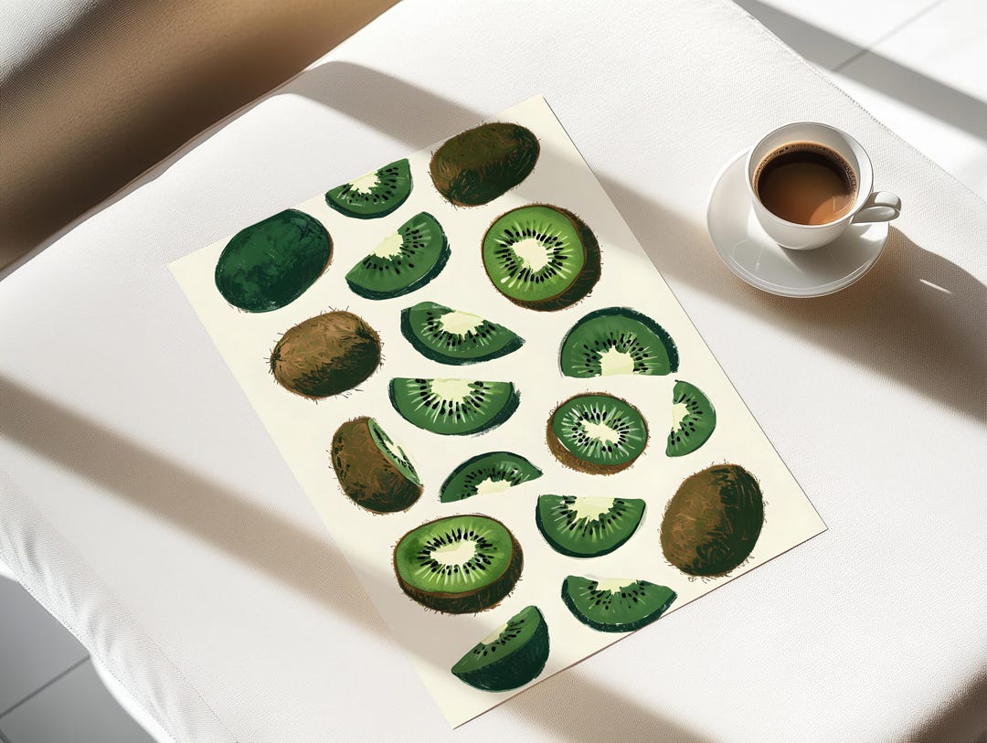 Kiwi Print | Wall Art | Fruit Poster | Print | Wall Poster Art | Wall ...