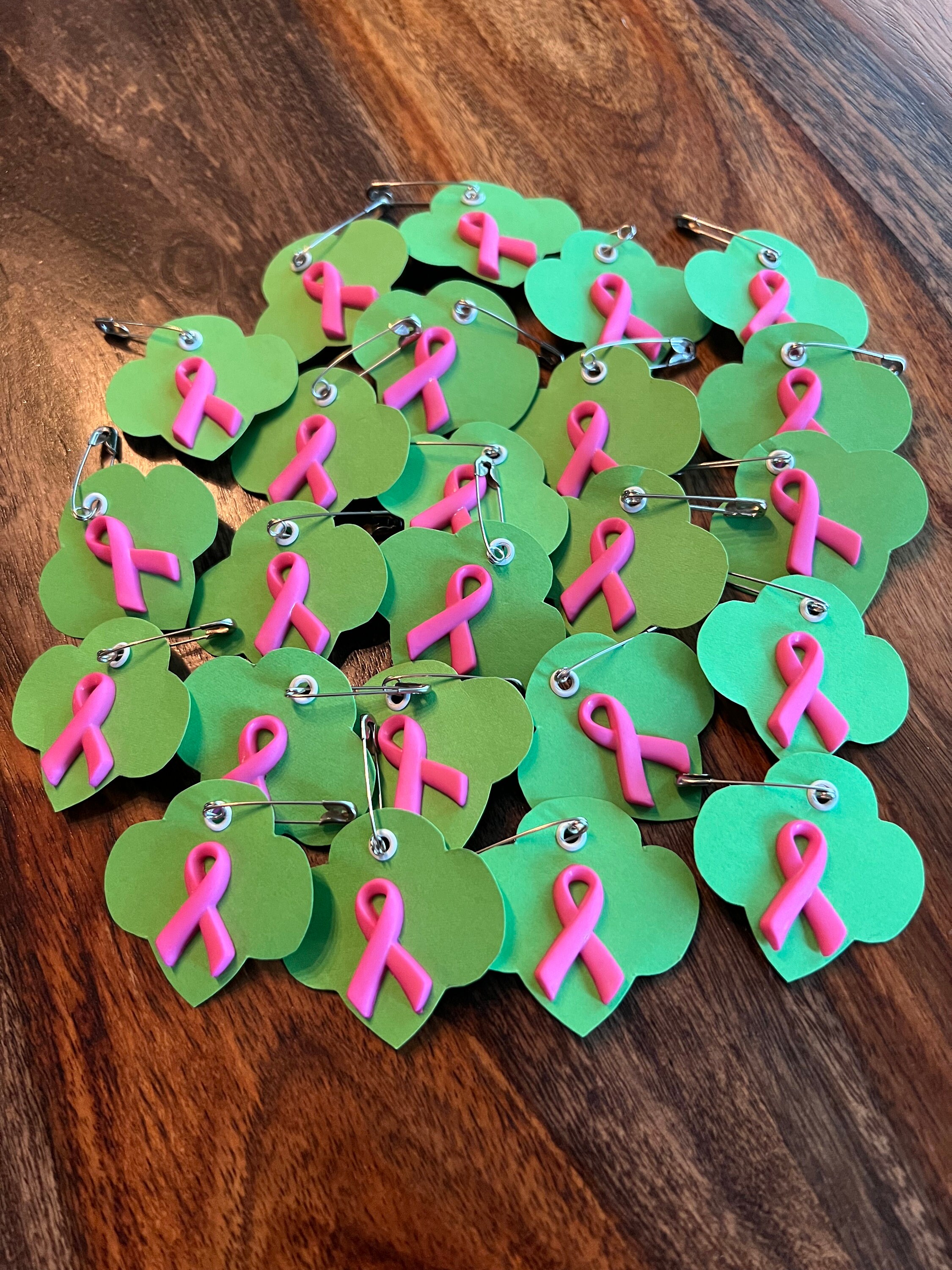 SWAP Girl Scout Swaps Breast Cancer Awareness Ribbon Set of 24 - Etsy
