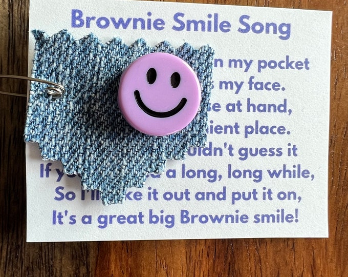 SWAP KIT Girl Scout Swaps Brownie Smile Song Multi-color Set of 25 - Etsy