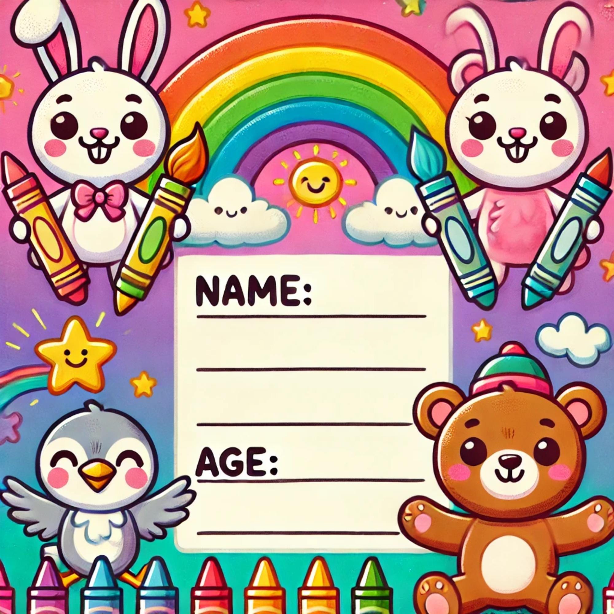KIDS COLORING BOOK - Etsy