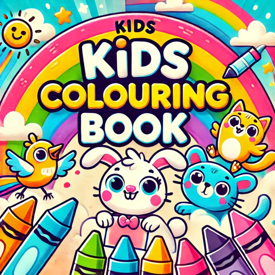 KIDS COLORING BOOK - Etsy