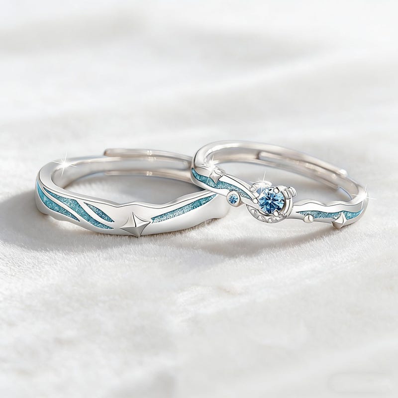 Couples Glowing Rings - Etsy