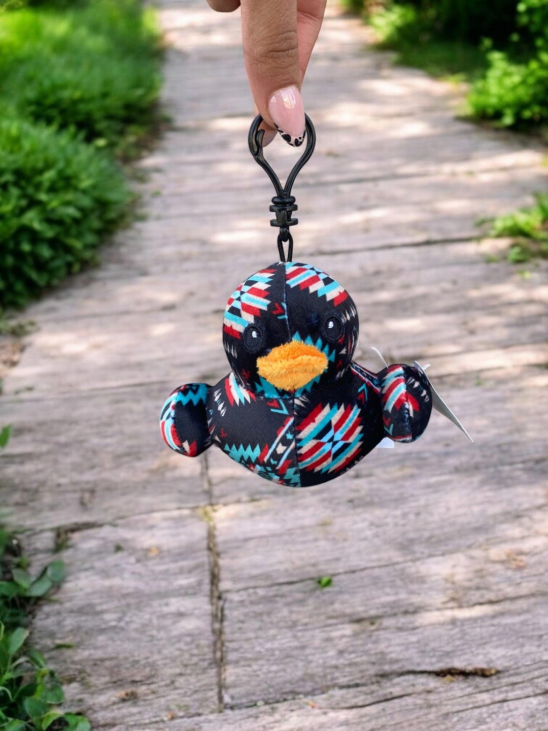 Mini Farm Pal Plush Toy - Black Aztec Duck - Etsy