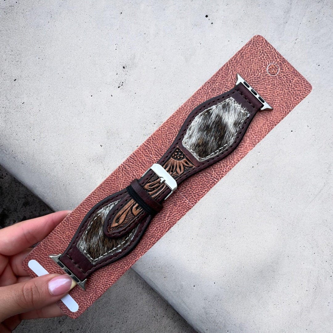 45mm Apple Watch Cowhide Band - Etsy