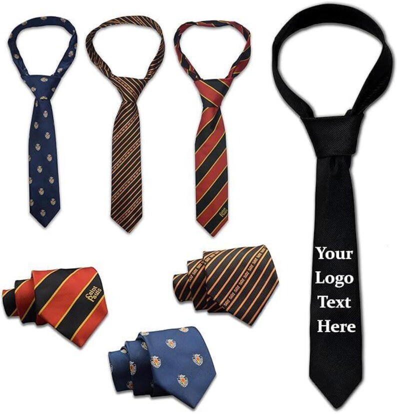 Woven Jacquard Neck Ties - Custom Logo Ties for Men, Personalized ...