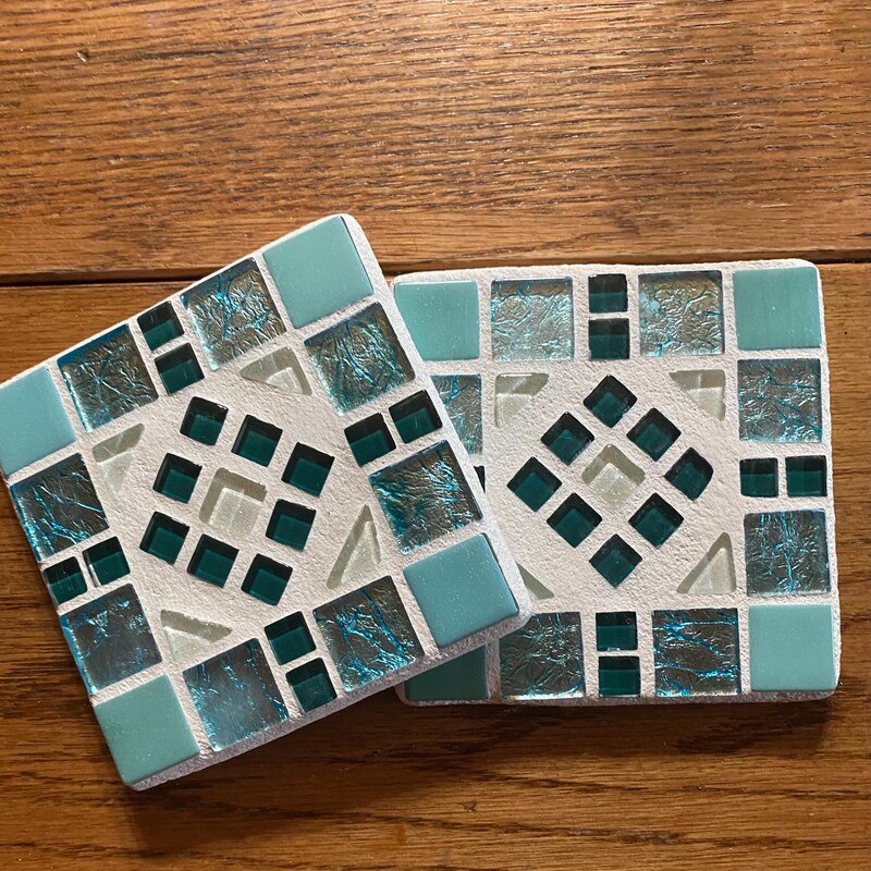 Mosaic Coaster - Etsy