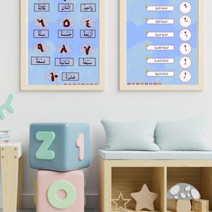 Arabic Number Print-arabic Clock Print-muslim Kids Printable-islamic ...