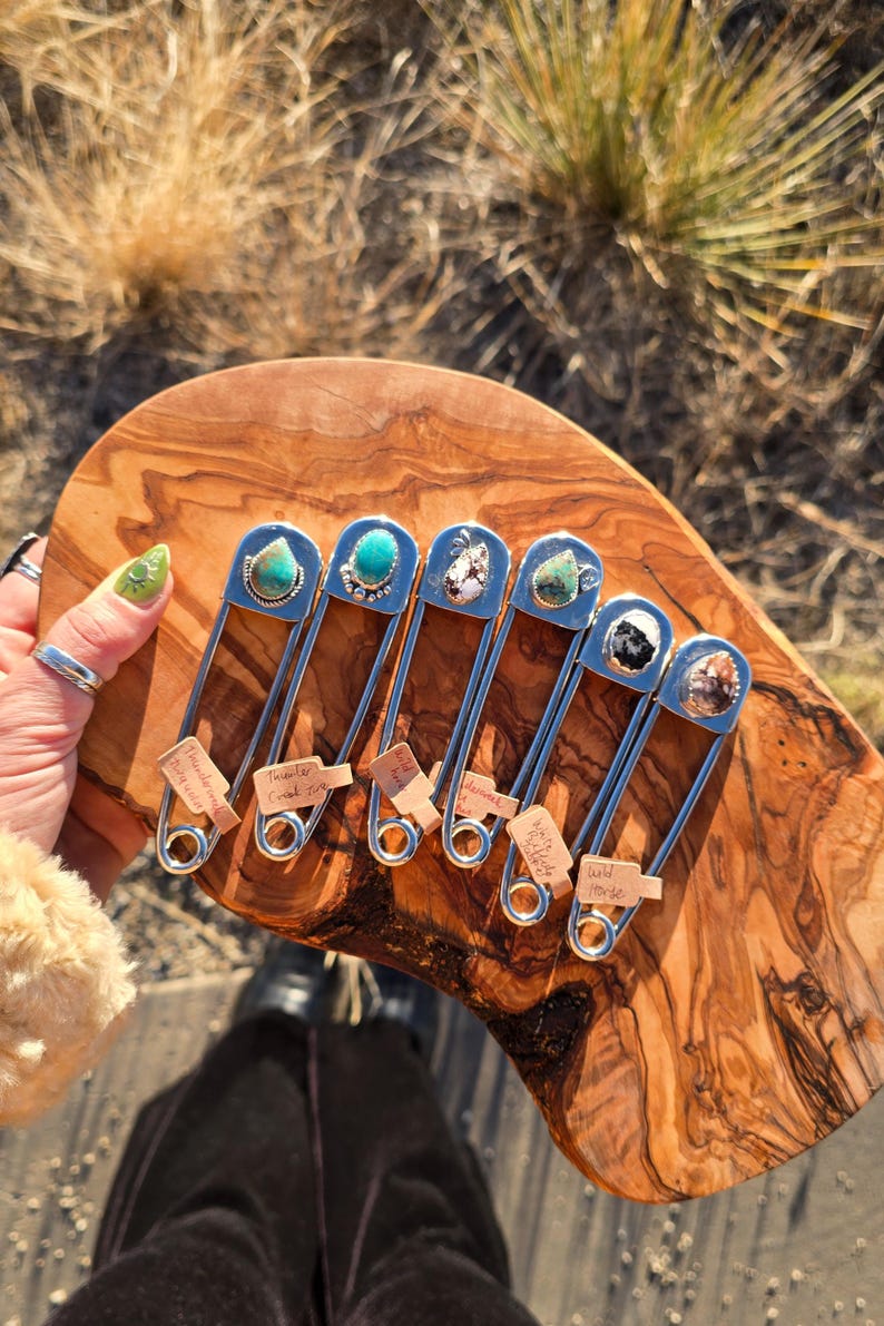 Large Teardrop Blue Thundercreek Turquoise With Saguaro Cactus Accent ...