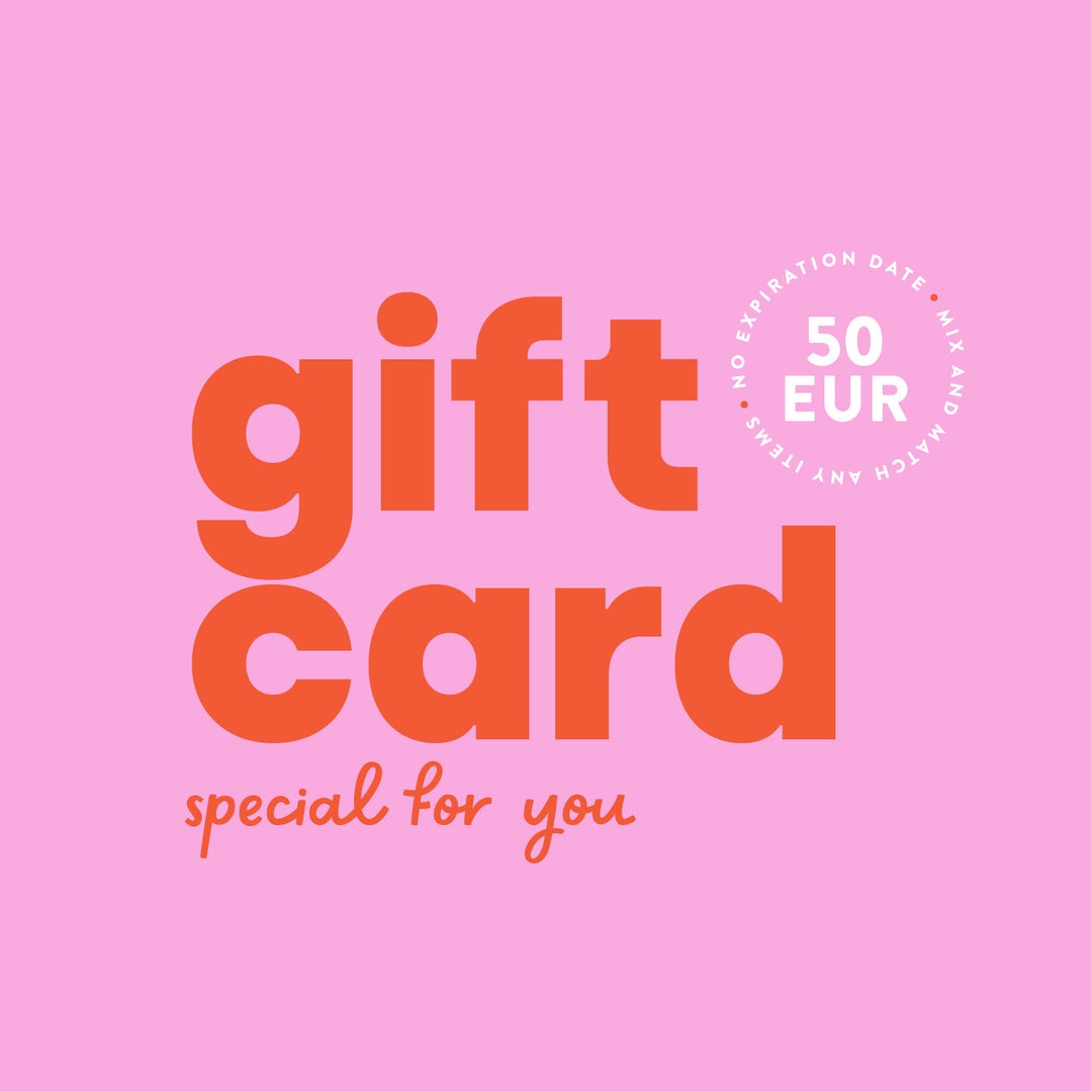 Gift Certificate for 50 Euros Printable Gift Card for - Etsy