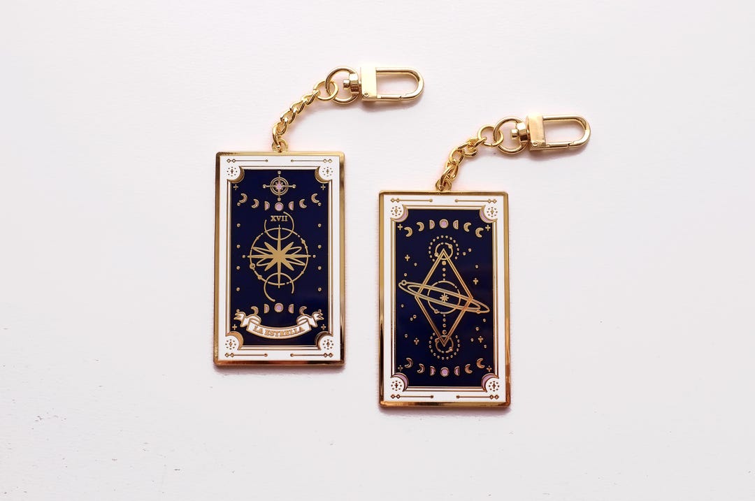 La Estrella Tarot Card Keychain - Etsy