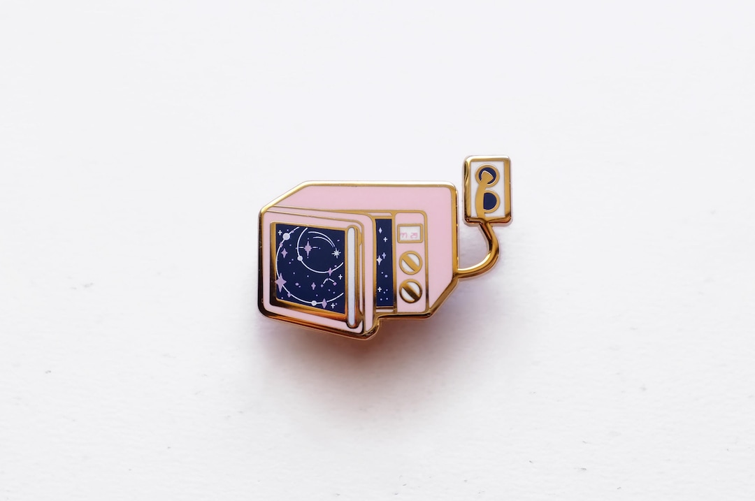 Space Microwave Enamel Pin - Etsy
