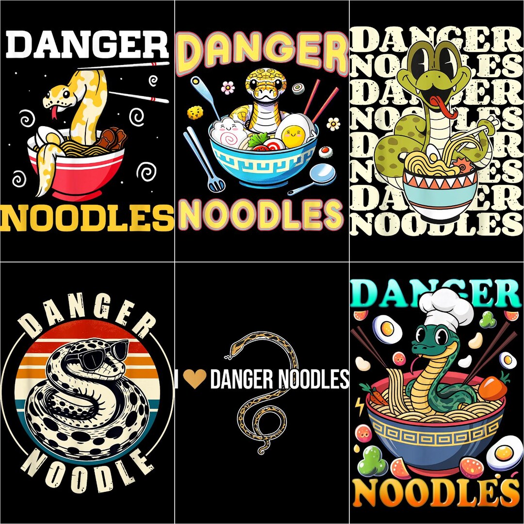 Danger Noodles Snake Owner Ball PNG Bundle – Funny Snake Digital Art ...
