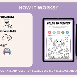 Color by Numbers Activity Pack for Kids | 50 Fun Printable Worksheets ...