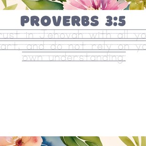 Bible Verse Tracing Workbook Worksheet | Teach Bible Verses | Kids ...