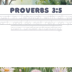 Bible Verse Tracing Workbook Worksheet | Teach Bible Verses | Kids ...