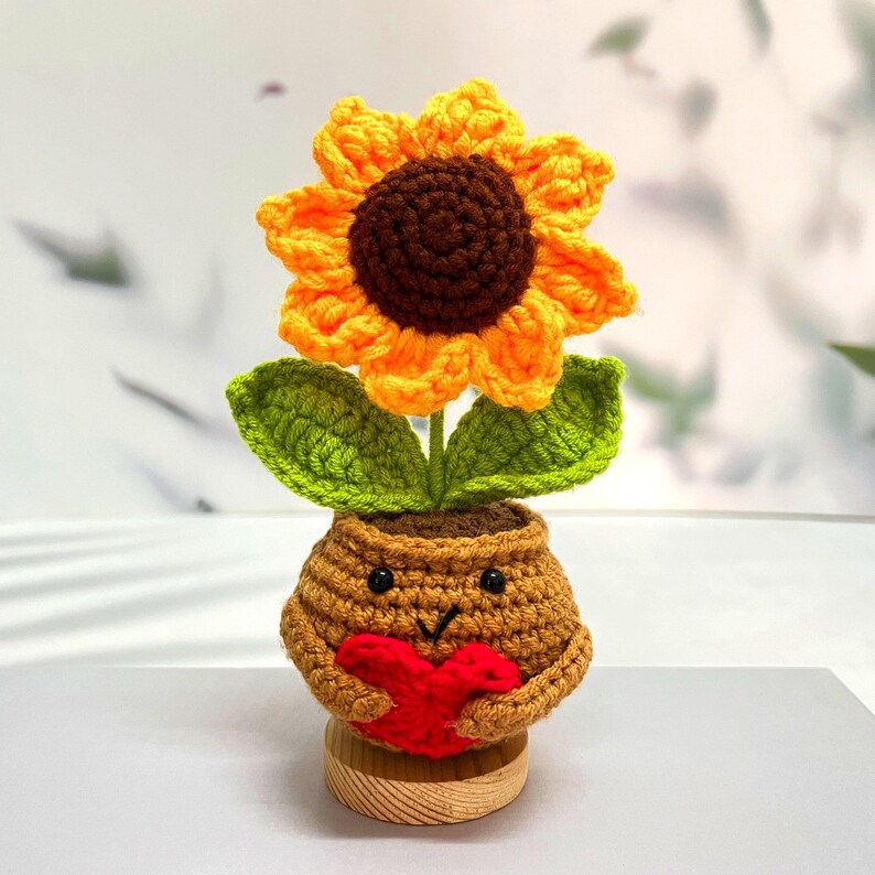 Sunflower Crochet Pattern-includes High-definition Video Tutorials ...