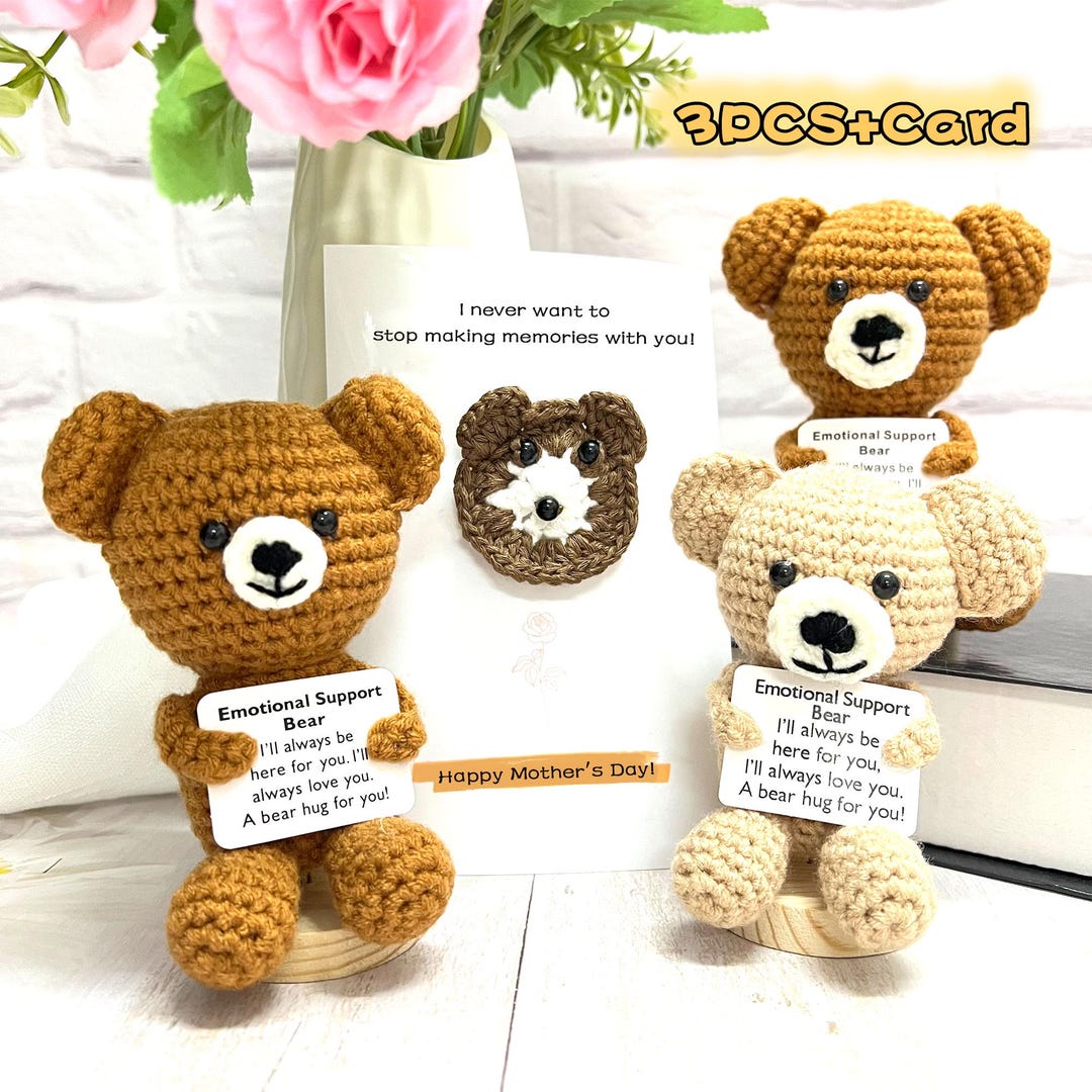 Cute Custom Crochet Teddy Bears Handmade Gift,graduation Gift,teddy ...