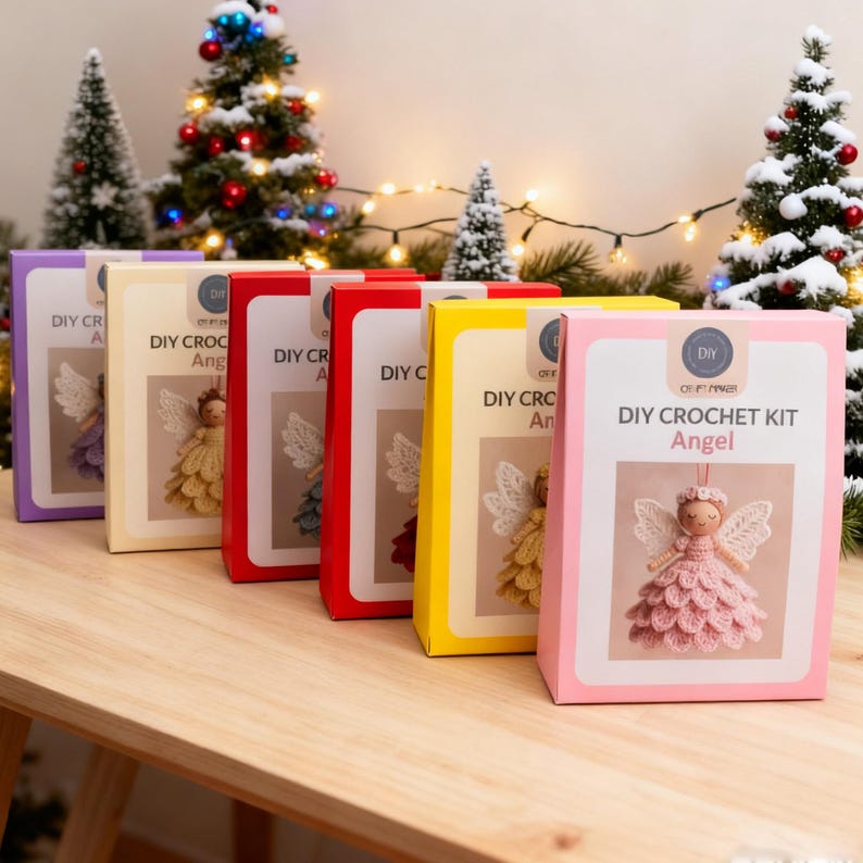DIY Crochet Kit,angel Ornaments,gift for Crochet Enthusiasts With ...
