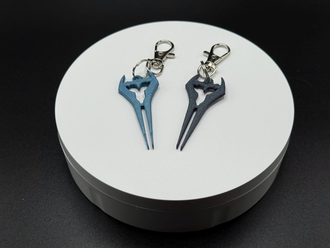 Custom 3D Printed Halo Energy Sword Keychain - Etsy
