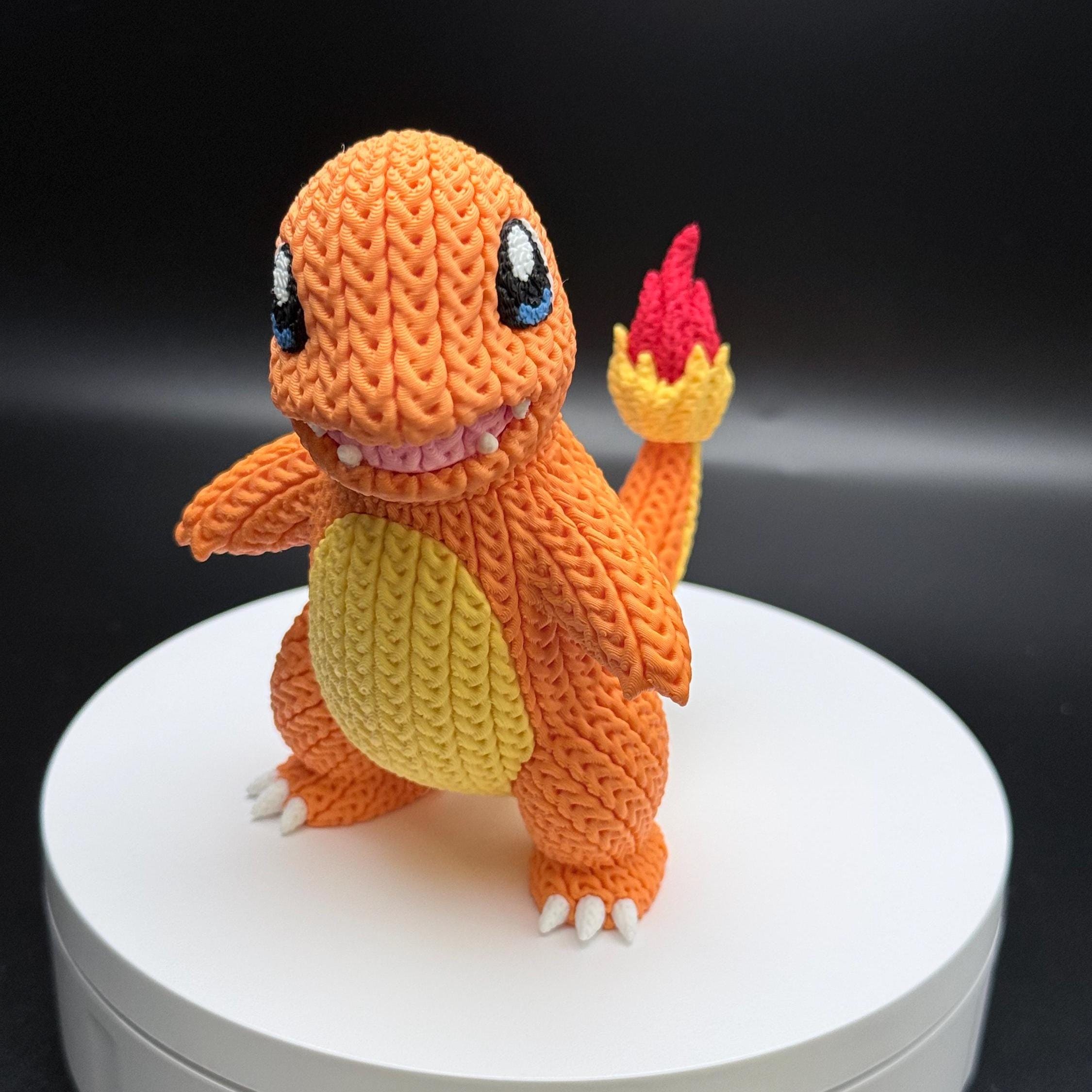 3D Printed Knitted-style Fantasy Creature Trio | Gamer Shelf Decor - Etsy