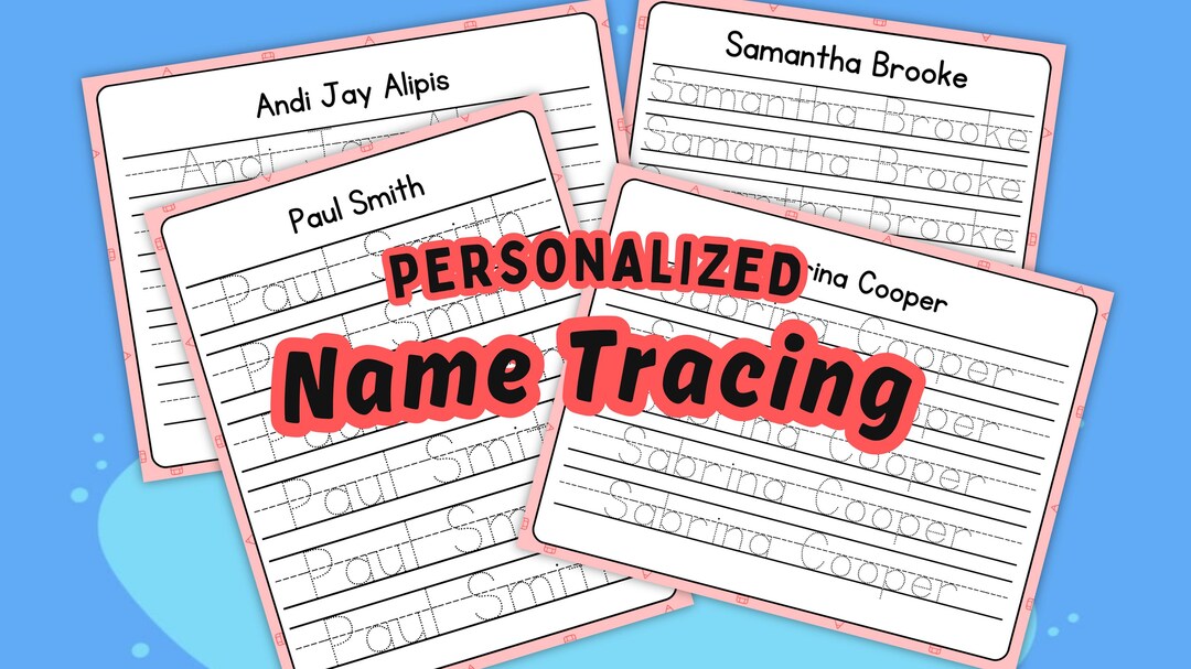 Personalized Name Tracing Worksheet | Custom Handwriting Practice for ...
