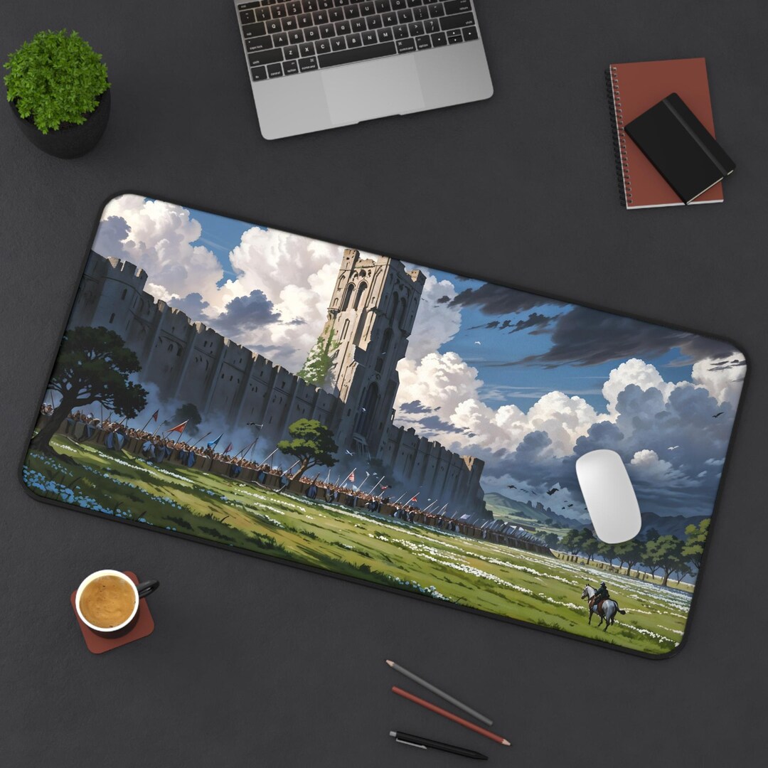 Medieval Castle Desk Mat, XXL Mousepad, RPG Map Playmat, Unique Design ...