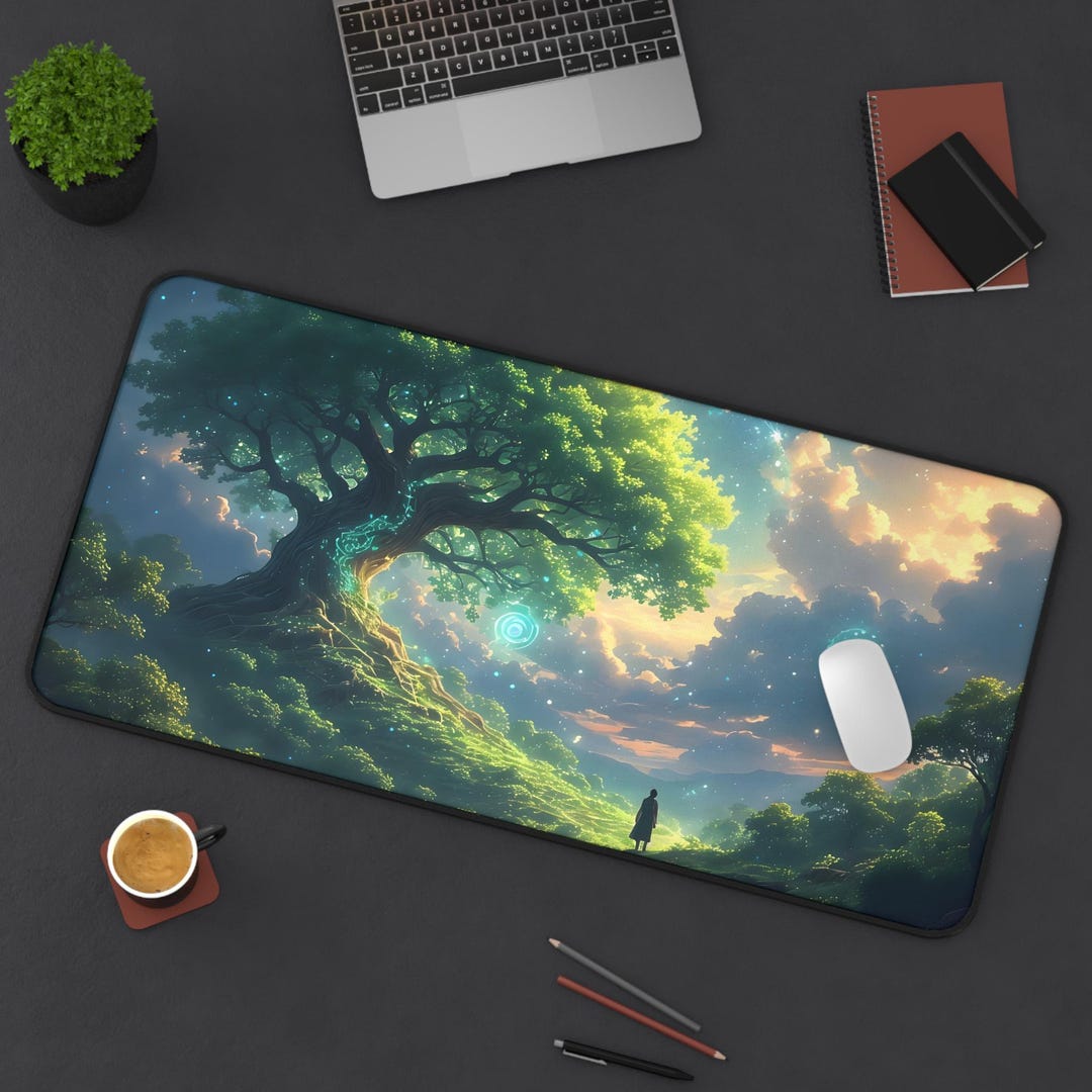 Heart of Forest Desk Mat | Tree of Life TCG Gamer Mousepad Gift - Etsy