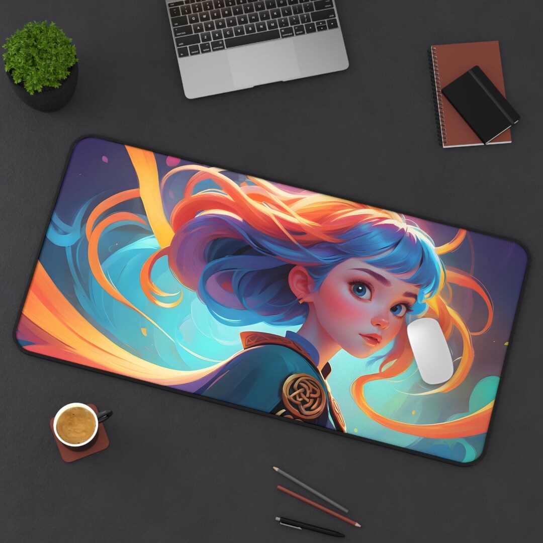 Fantasy Desk Mat, Princess Mouse Pad, Mmorpg Pad, Woman Mouse Pad ...